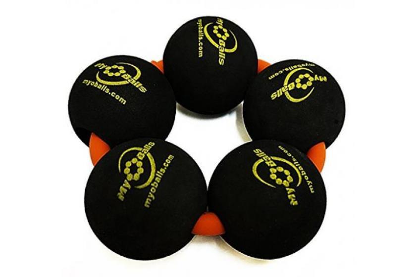 MyoBalls 5 Black - Foam Roller Balls - 360° Full Body Myofascial Relea ...